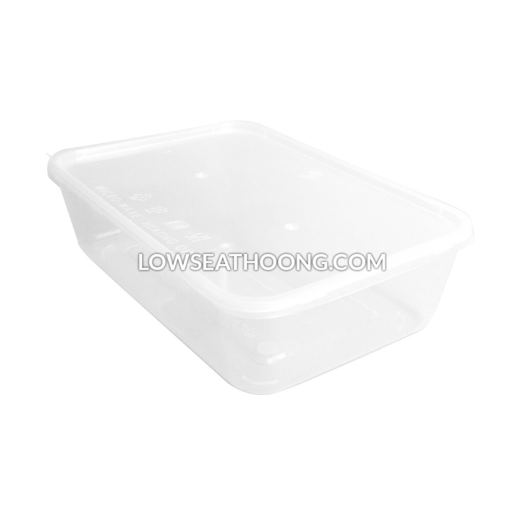 DPI Rectangle Container 750ml (50 Sets) | Low Seat Hoong