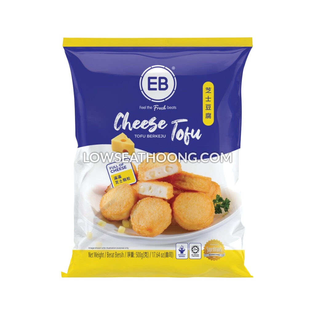 EB Cheese Tofu (±25pcs) - 500g/pkt - Low Seat Hoong Sdn Bhd
