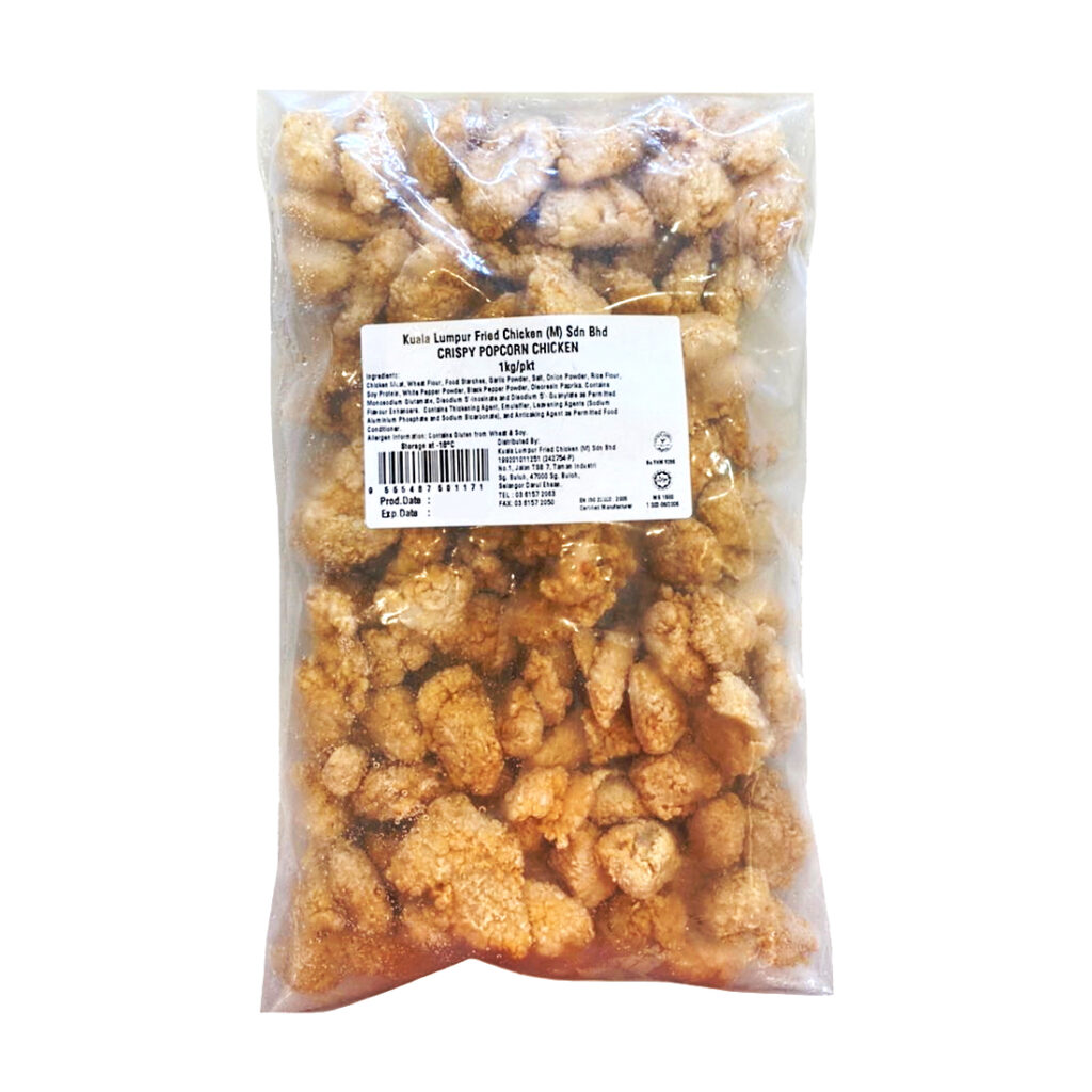 KLFC Crispy Popcorn Chicken - 1kg/pkt - Low Seat Hoong Sdn Bhd