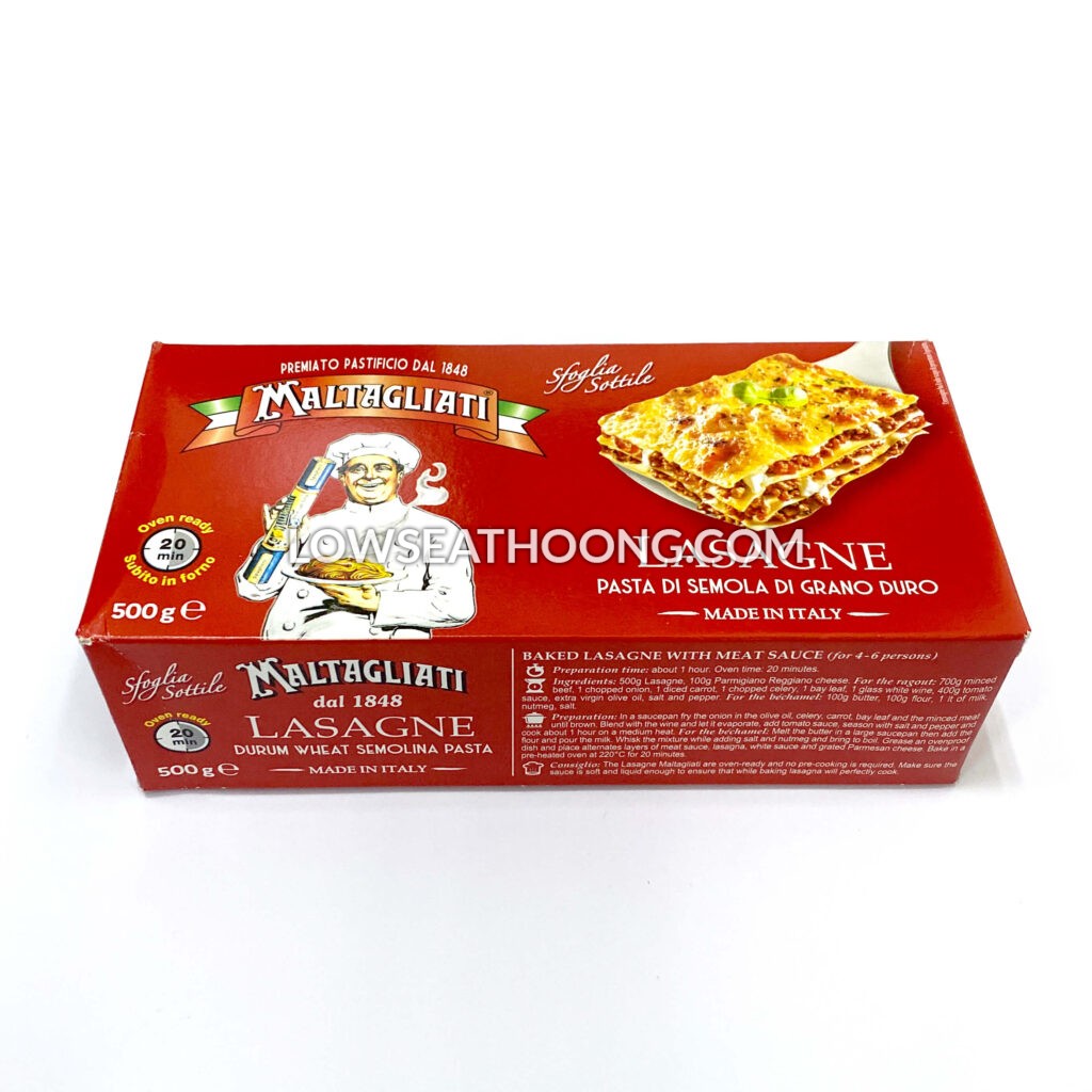Maltagliati Instant Lasagna (500g) | Halal | Low Seat Hoong