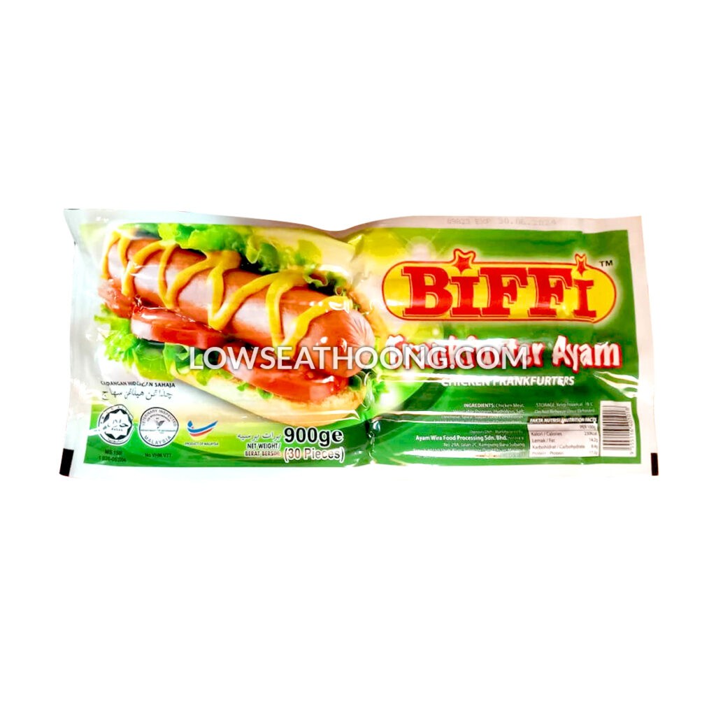 Biffi Chicken Frankfurter (Sausage) - 900g/pkt - Low Seat Hoong Sdn Bhd