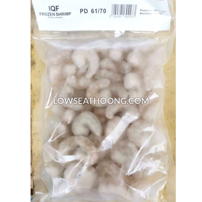 IQF Frozen Shrimp Without Tail (PD, 61/70) - ±1kg/pkt - Low Seat Hoong ...