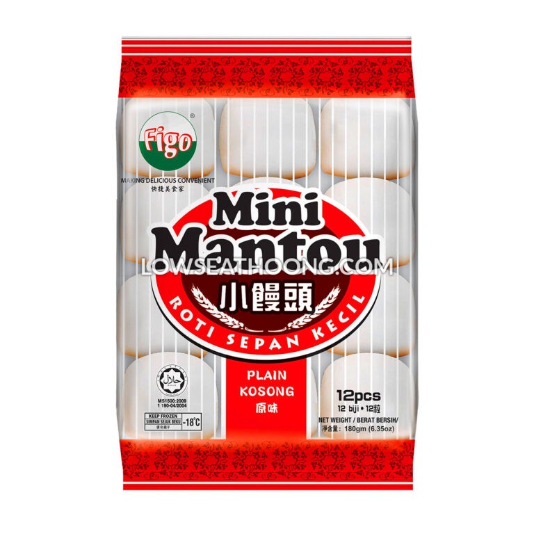 FIGO mini mantou (plain) - 180g/pkt (12pcs) - Low Seat Hoong Sdn Bhd