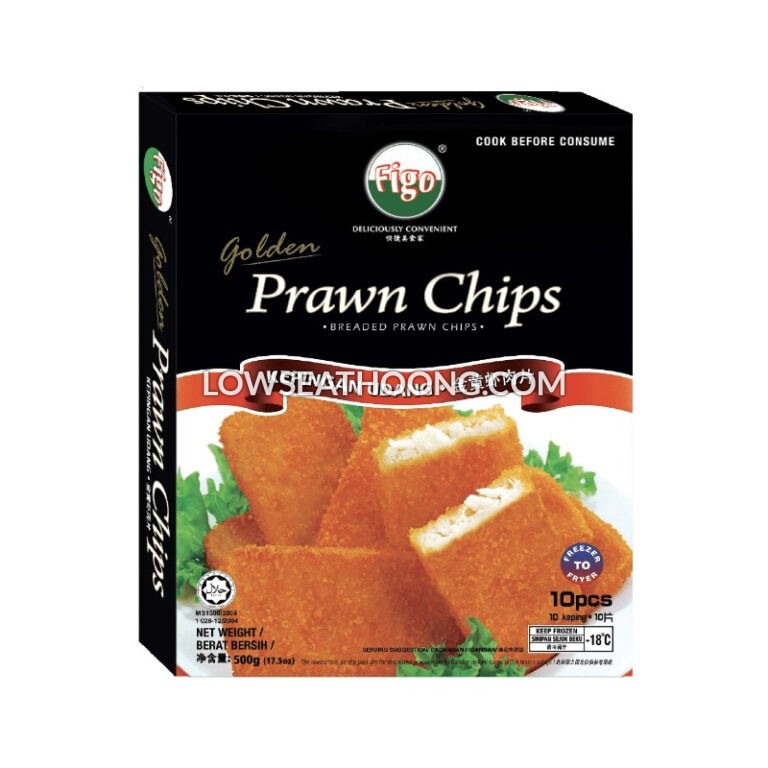 FIGO Golden Prawn Chips (10pcs) - 500g/box - Low Seat Hoong Sdn Bhd